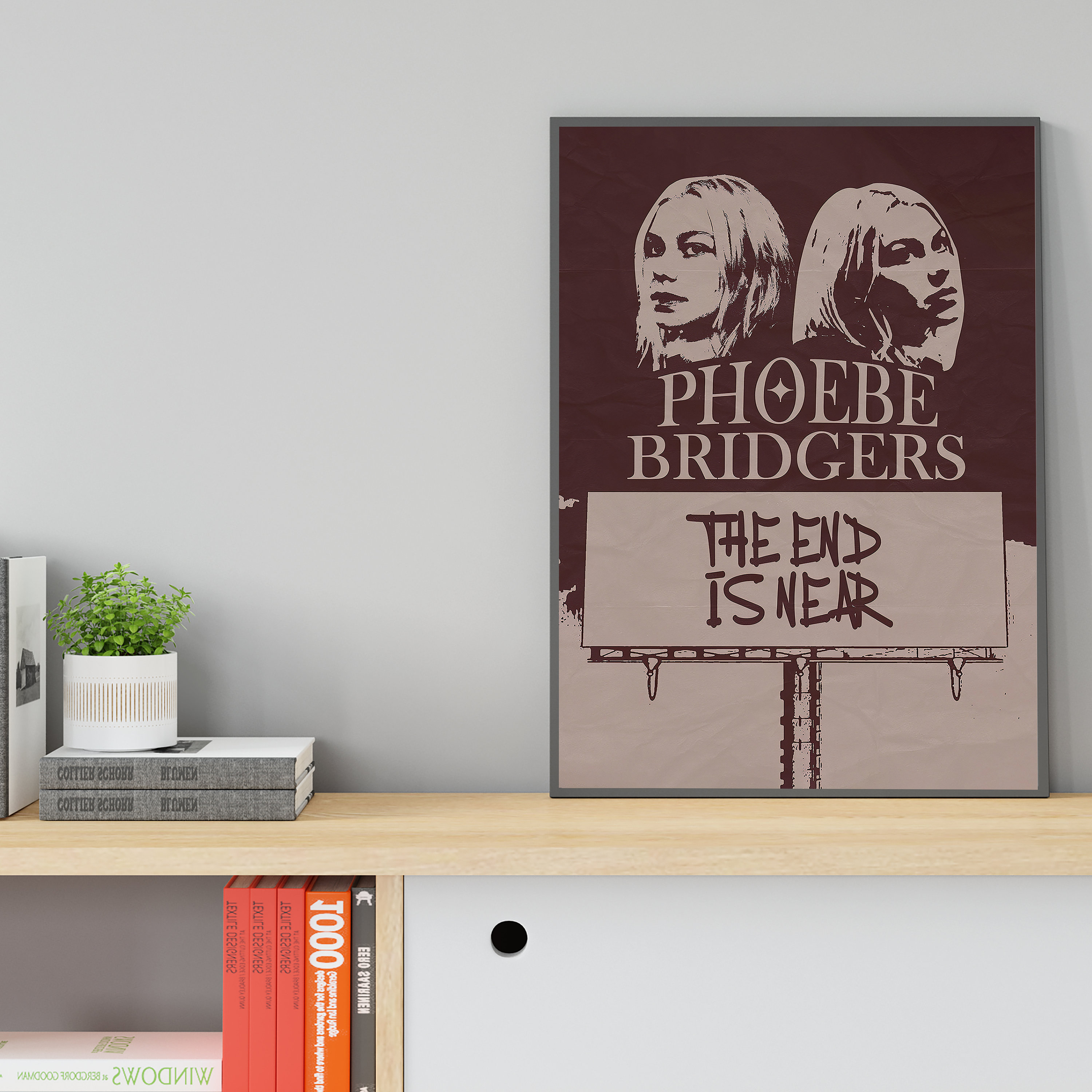 Phoebe Bridgers Poster The End is Near Cover Retro Vintage Poster sold by Fray Pierette | SKU ...
