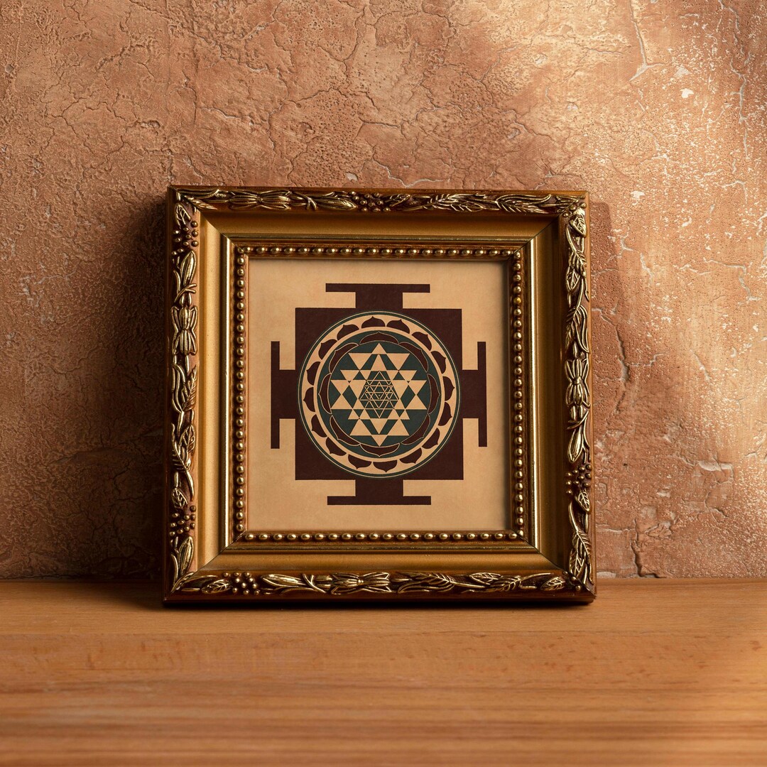 Sri Yantra Printable Wall Art • Sacred Geometry Illustration • Shree ...