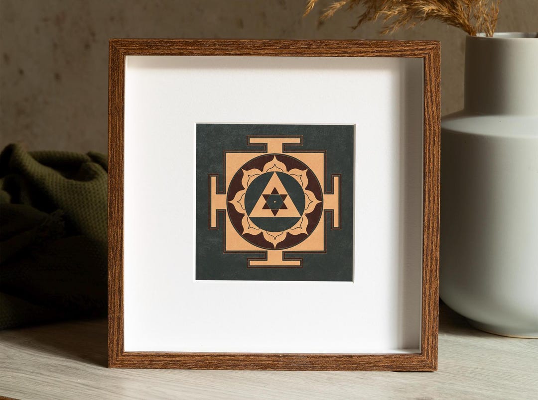 Ganesha Yantra Geometry Wall Art • Meditation Mandala Printable ...