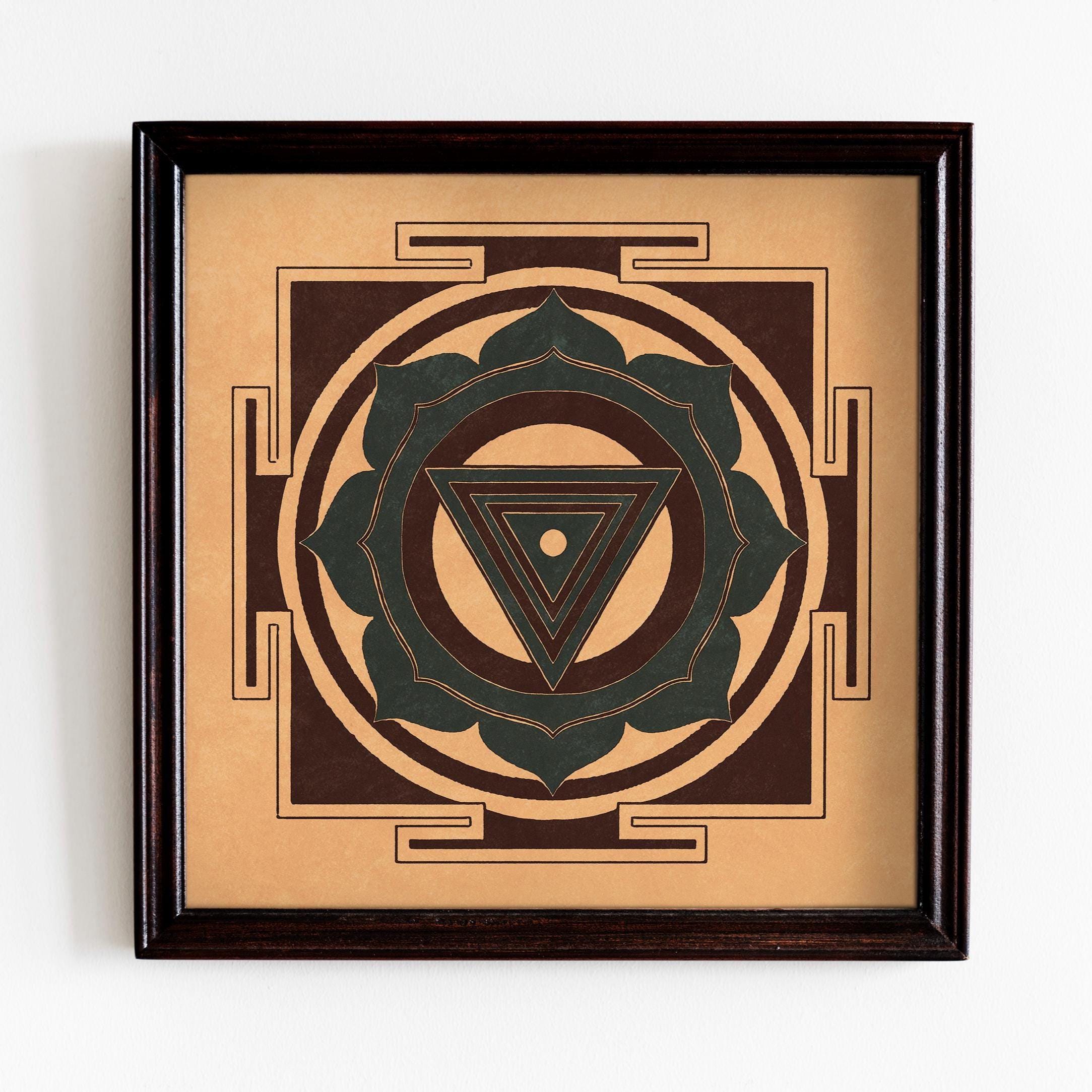 Kali Yantra Mandala Art Print • Hindu Meditation Decor (digital ...