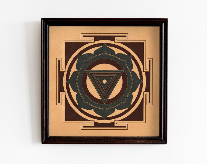 Kali Yantra Mandala Copper Vinyl Decal - Etsy