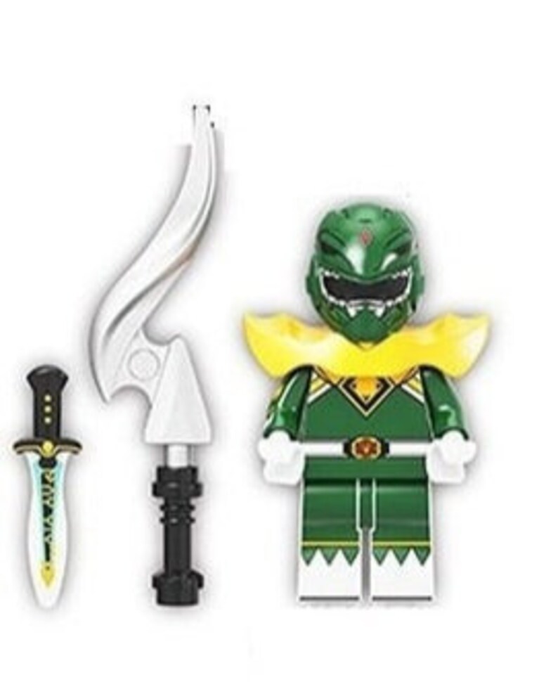 Custom Handmade Lego Mighty Morphin Power Rangers Minifigure - Etsy