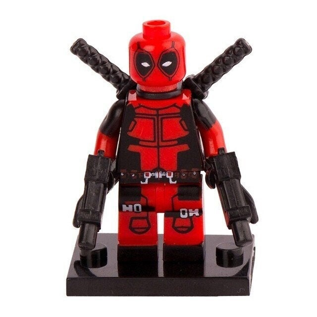 Custom Handmade Lego Xmen Deadpool Minifigure Building Block Toy Marvel ...
