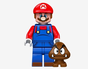 Custom Handmade Lego Minifigure Nintendo Super Mario Brothers - Etsy