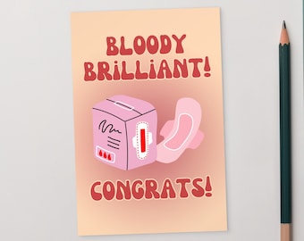 Period Card, First Period Card, Menstruation Celebration, First Period ...