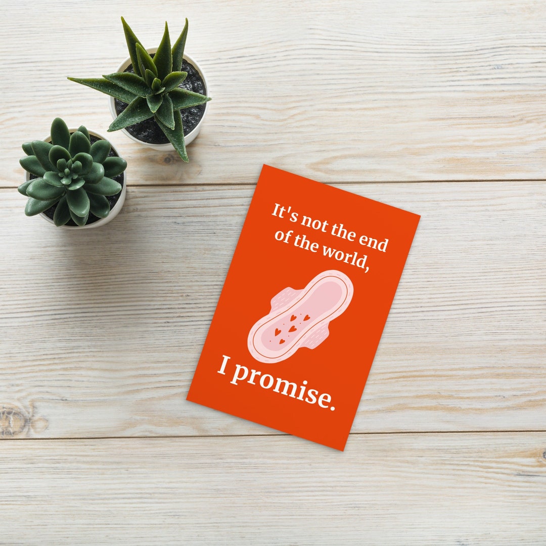 Period Postcard, First Period Card, Menstruation Celebration, First ...