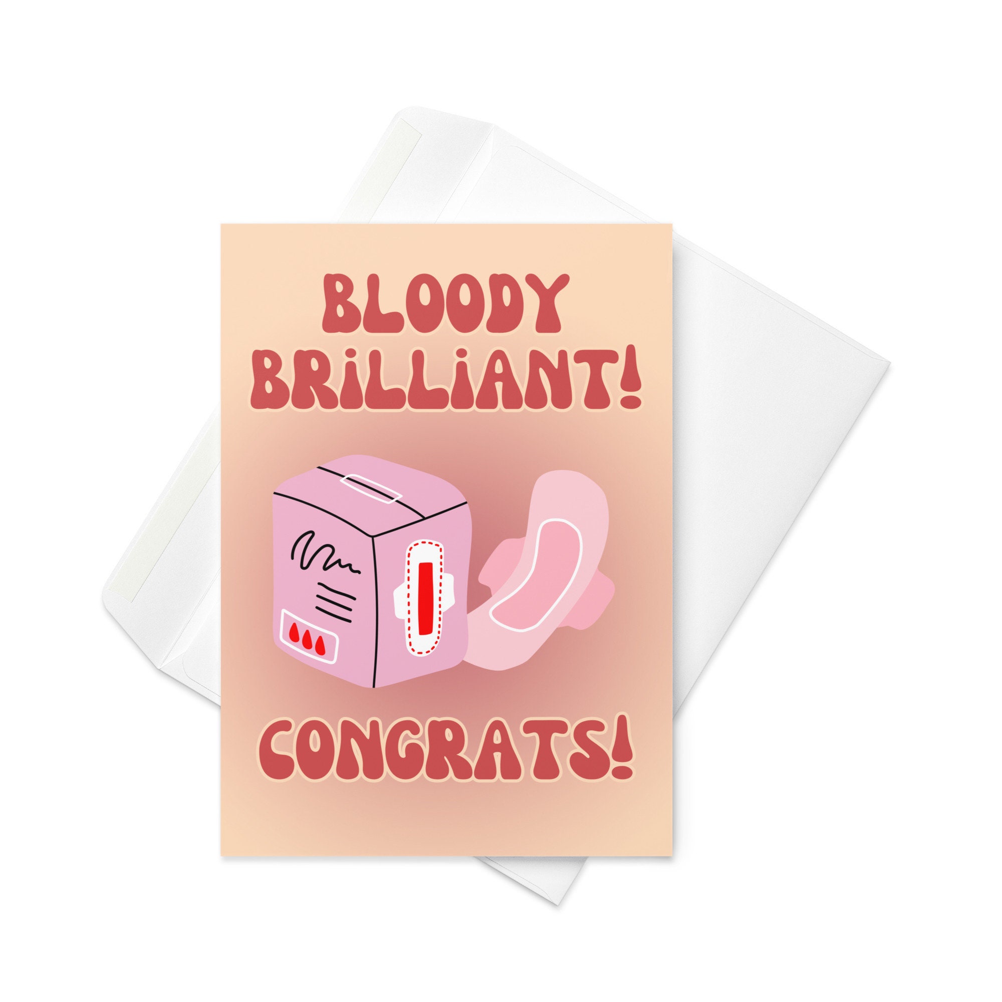 Period Card, First Period Card, Menstruation Celebration, First Period ...