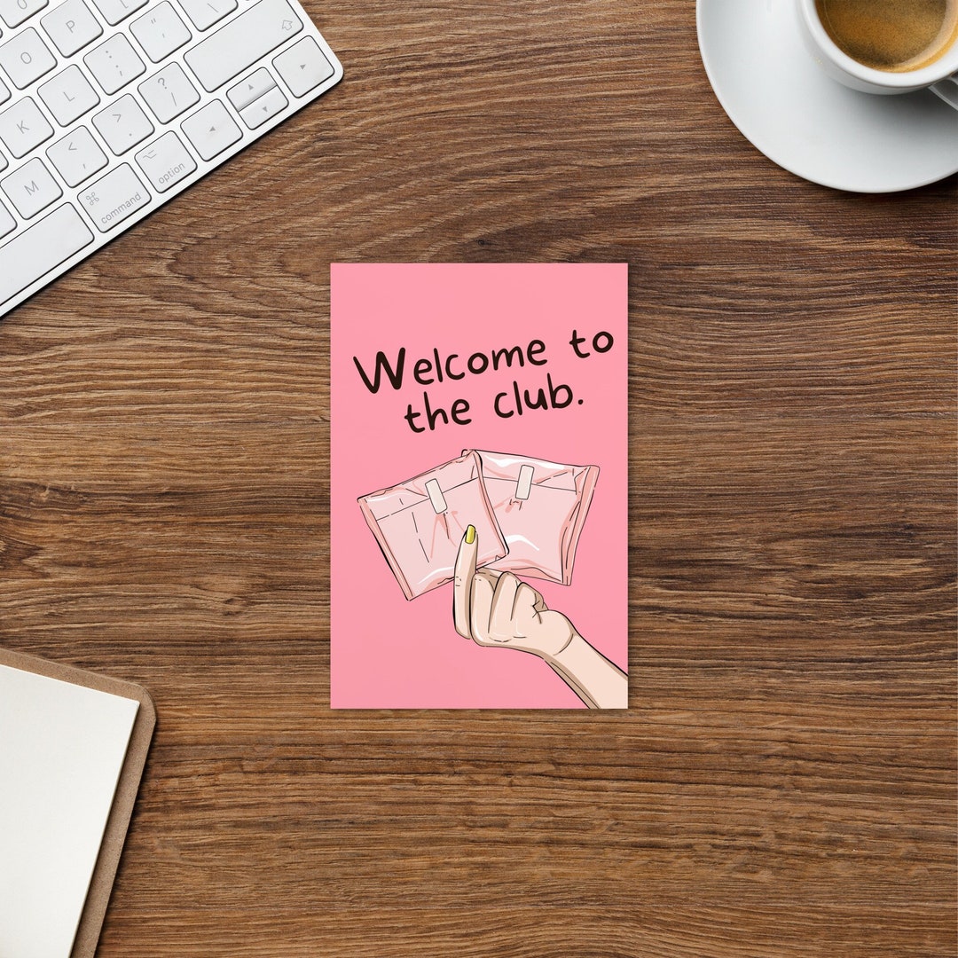 Period Postcard, First Period Card, Menstruation Celebration, First ...