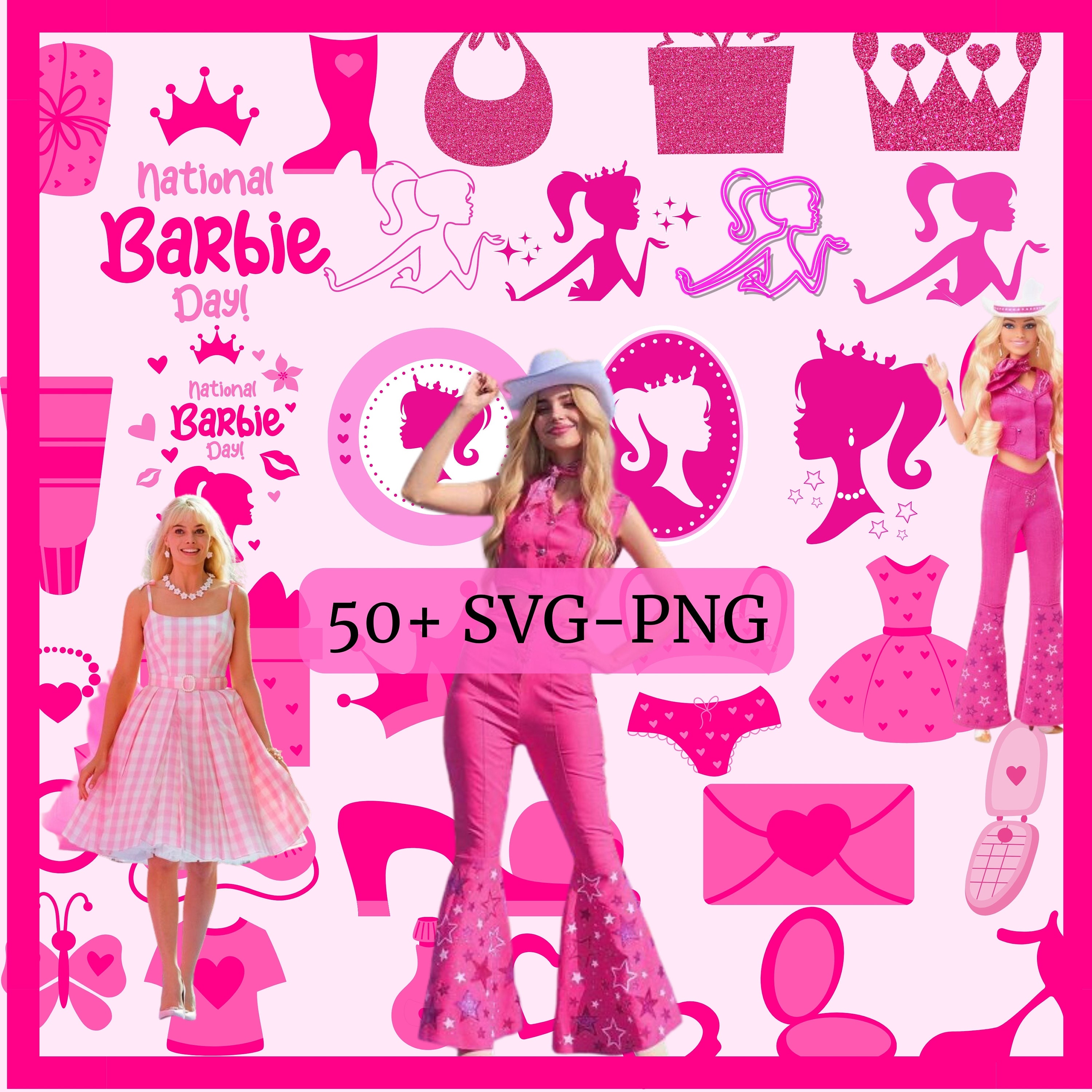 Charming Digital Barbi PNG and SVG Instant Download Barbi Logo Babe ...
