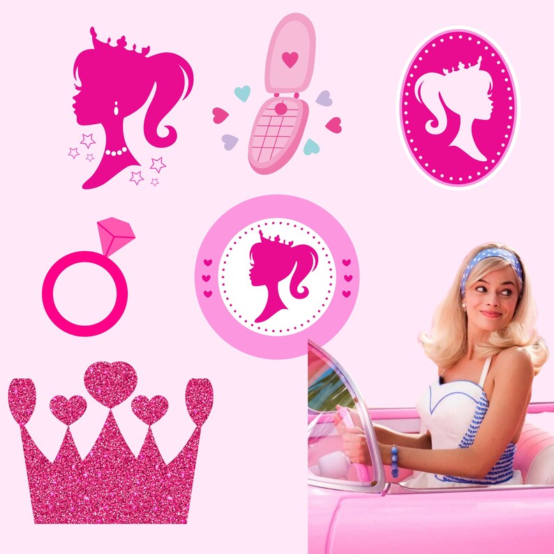 Charming Digital Barbi PNG and SVG Instant Download Barbi Logo Babe ...