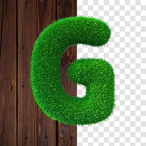 Green Grass Letters and Numbers Set Digital Product in SVG & PNG Format ...