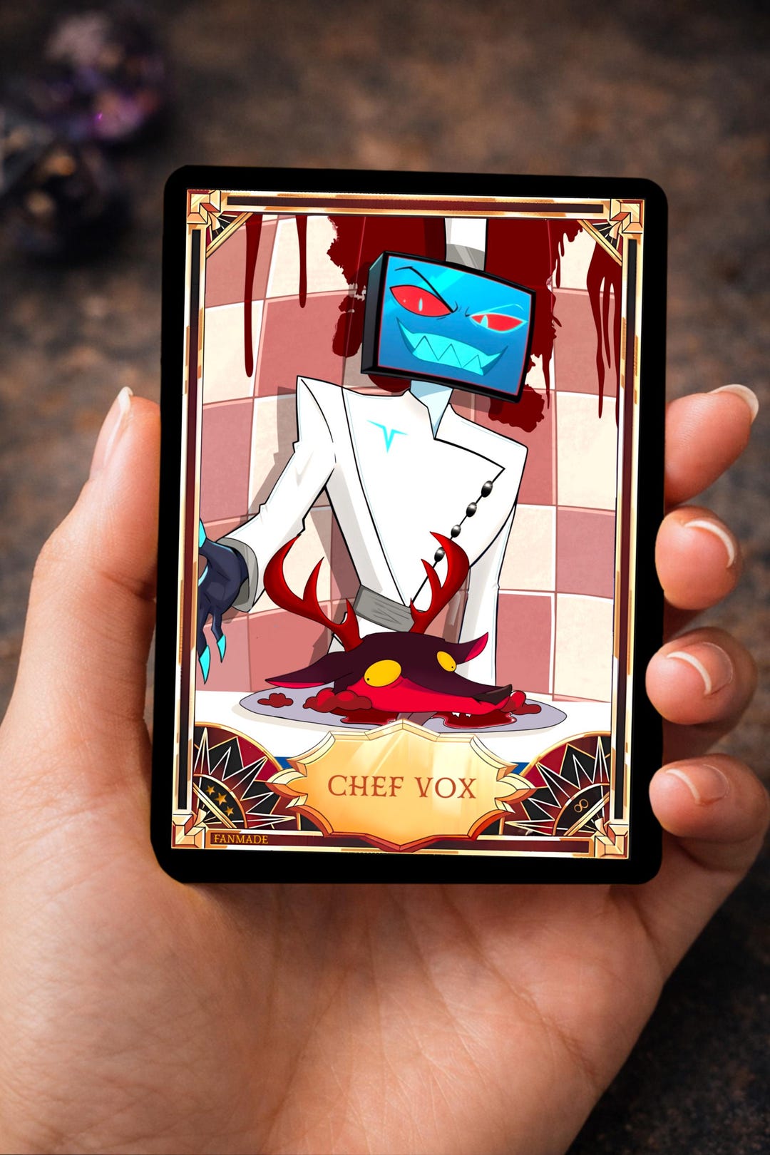 Chef VOX Hazbin Hotel - Card Fanmade - Etsy