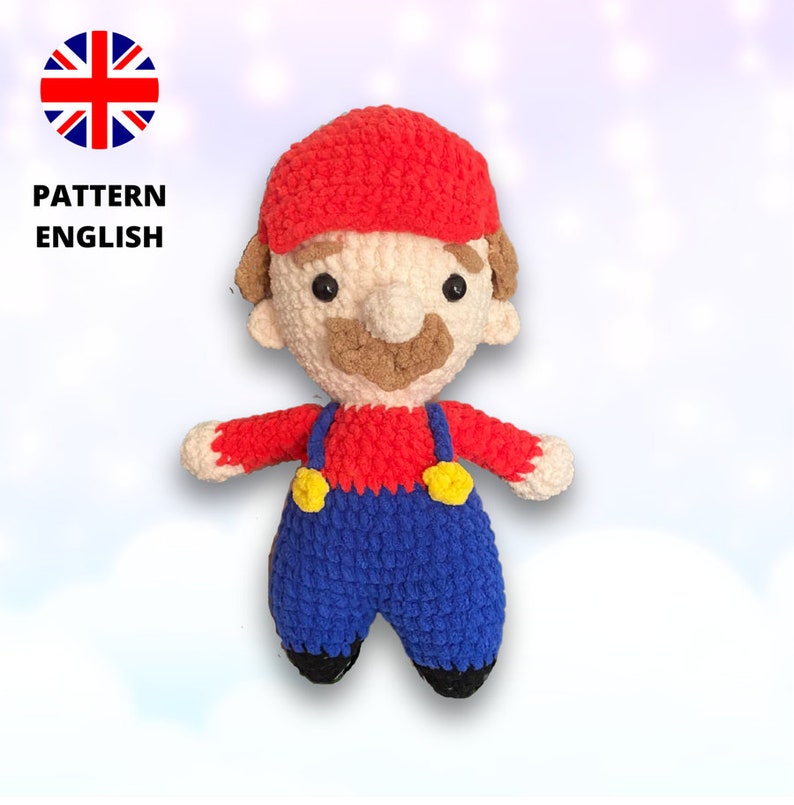PDF Pattern Crochet - Mario | Amigurumi PDF Download | Geek - Etsy