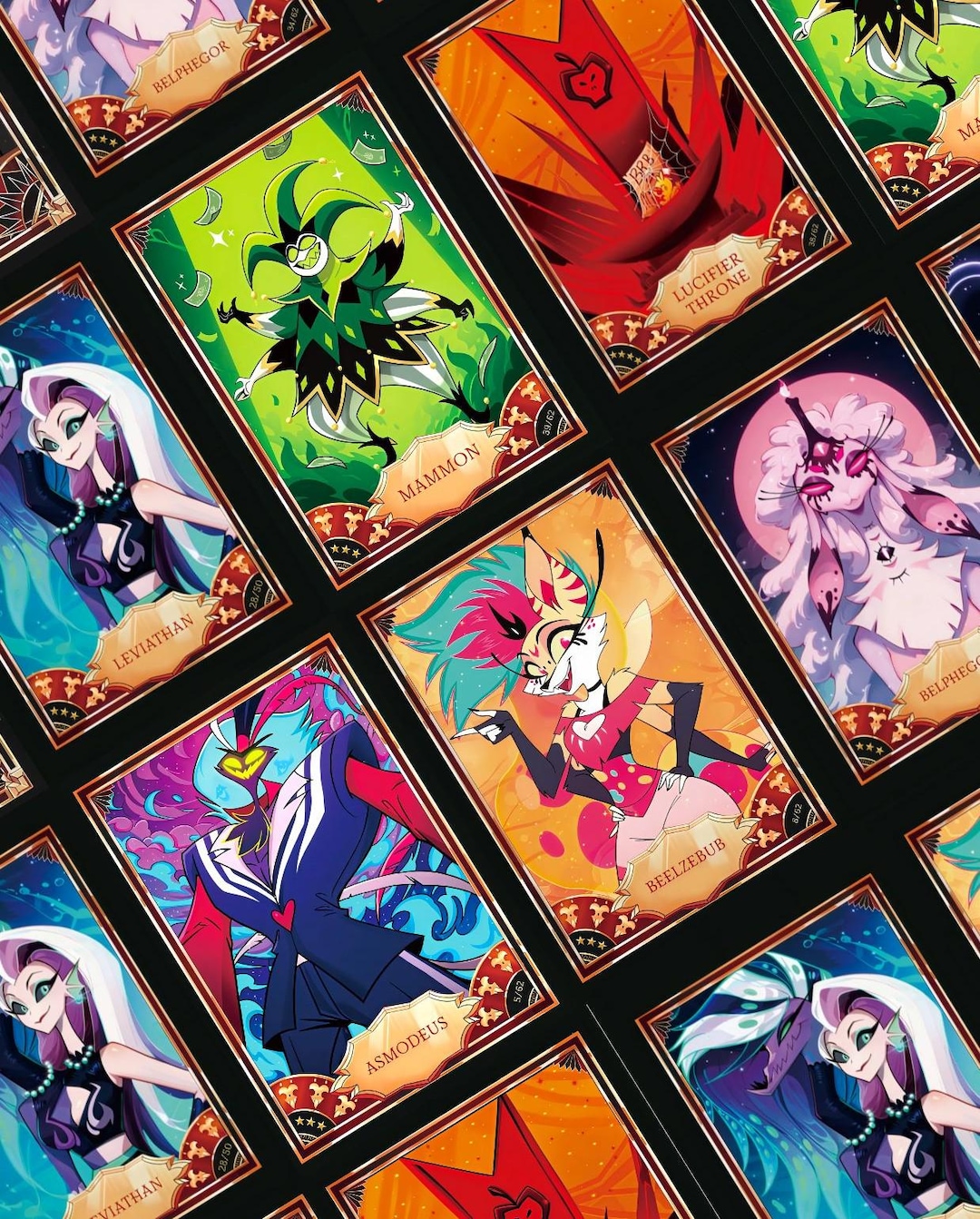 Helluva Boss 7 Deadly Sins Card Fanmade - Etsy