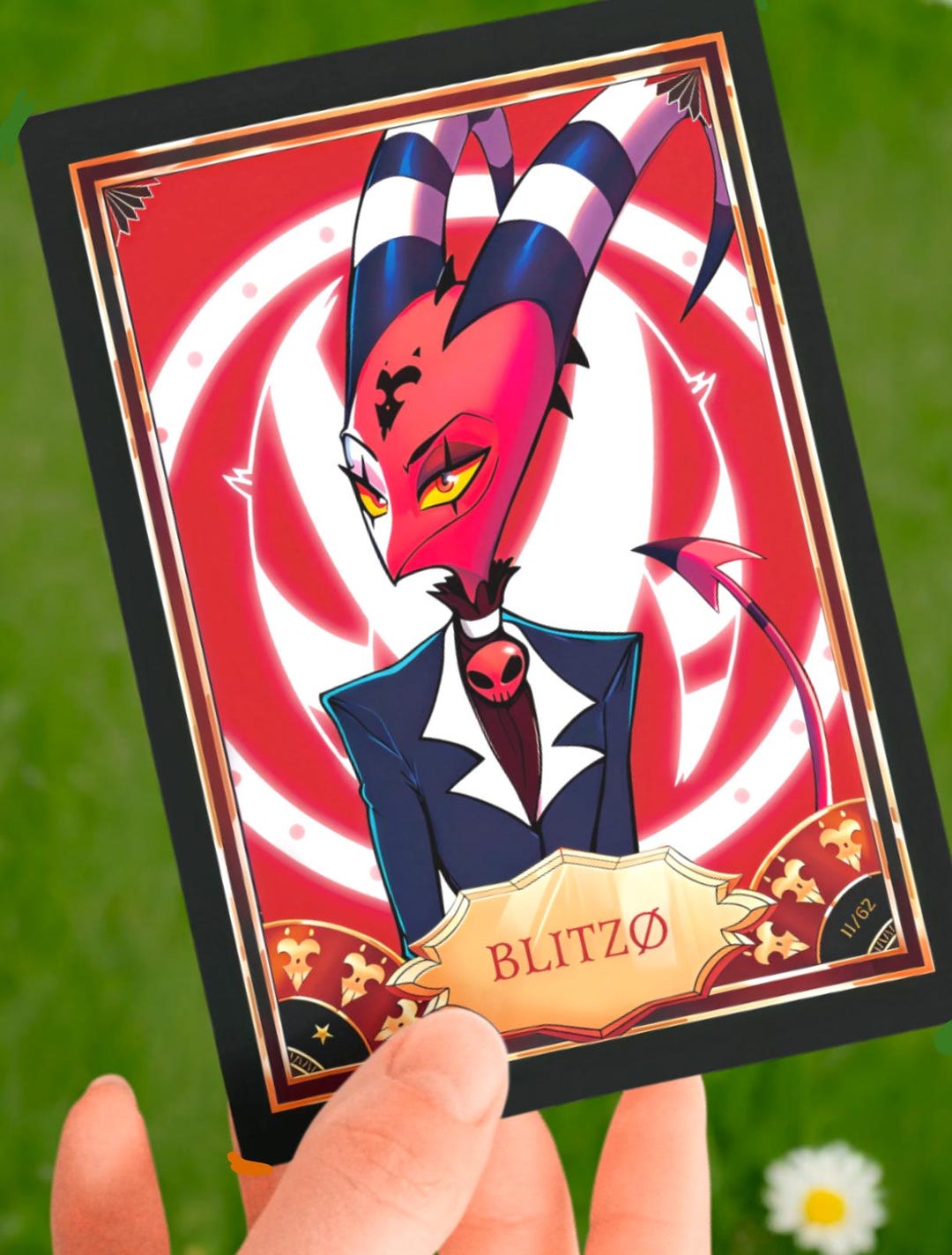 BLITZO Helluva Boss Card Fanmade - Etsy