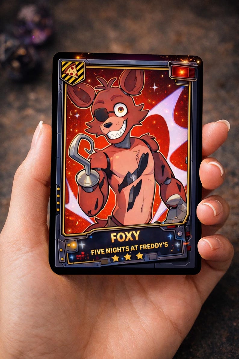 Foxy FNAF- Card Fanmade !! PRE-ORDER - Etsy