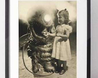 Surreal Disturbing Art Wall Decor Strange Art Print Horror - Etsy