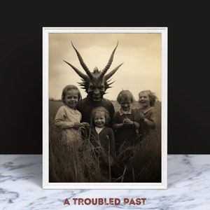 Demon Art, Surreal Disturbing Wall Art Print, Macabre Surrealism Print ...
