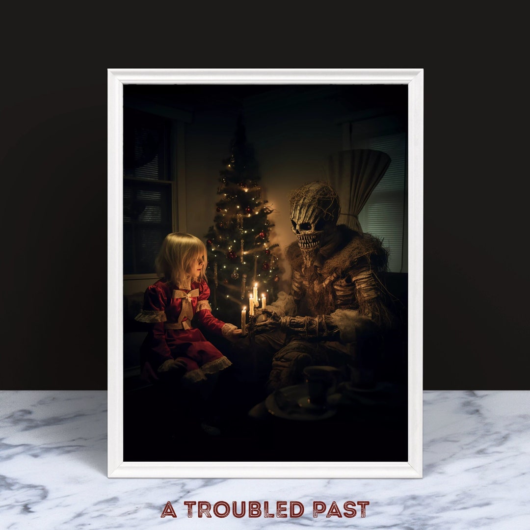 Creepmas Art Print: Scary Santa, Gothic Christmas Decor - Etsy
