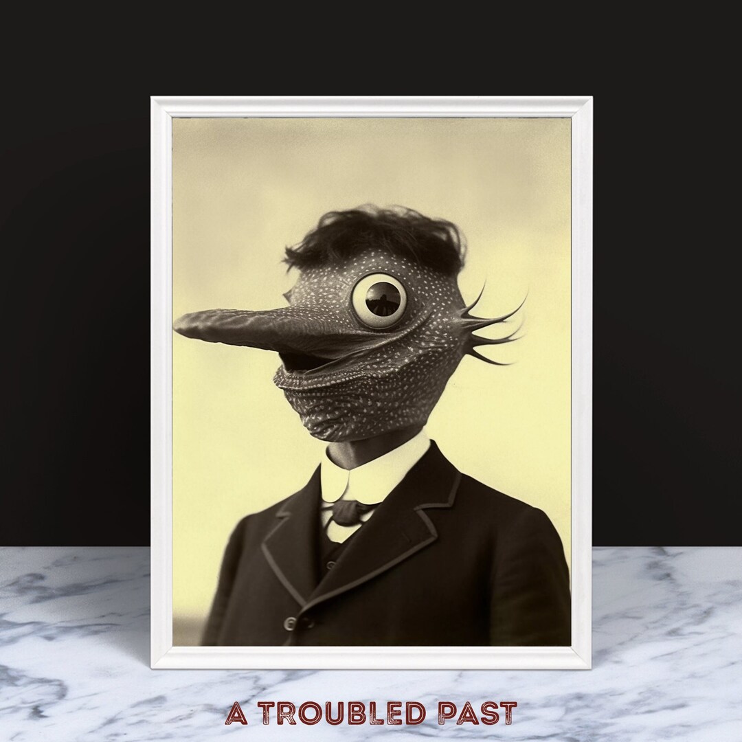 Surreal Disturbing Wall Art Print, Macabre Surrealism Print, Dark ...