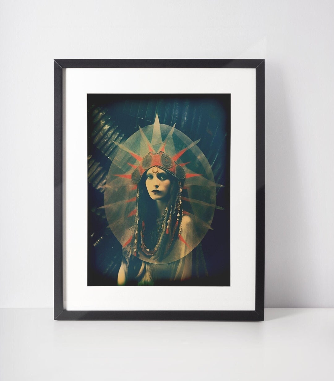 Vintage Pagan Photo, Occult Art Print, Gothic Home Decor, Witchcraft ...