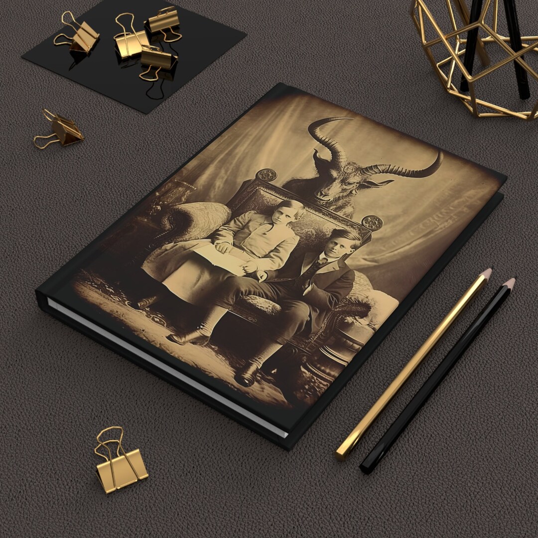 Creepy Journal Notebook With Matte Hardcover and Vintage Photograph ...