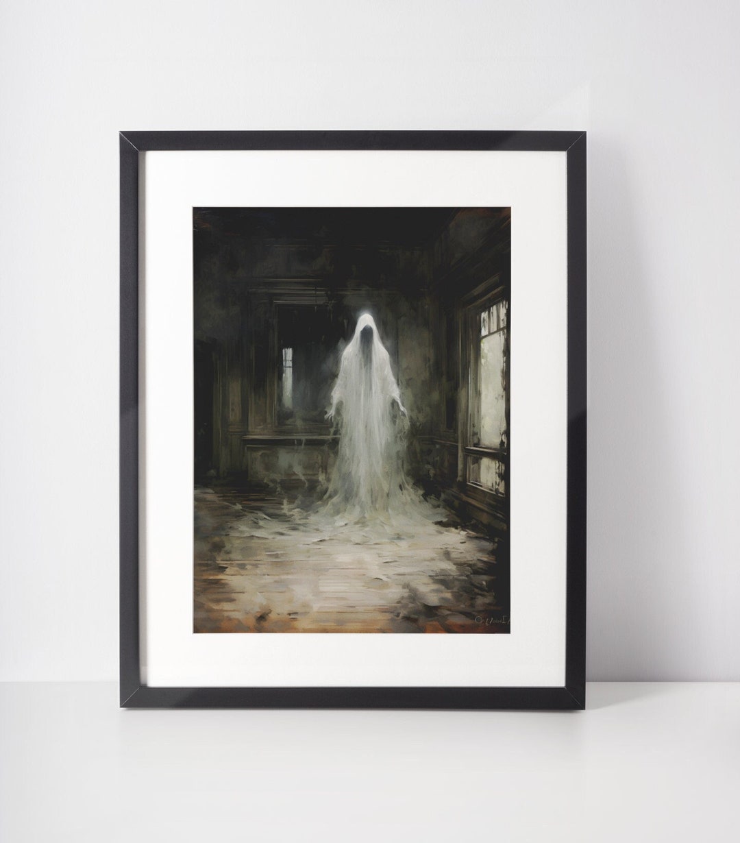 Ghost in the Corner Vintage Poster Art Poster Print Dark - Etsy