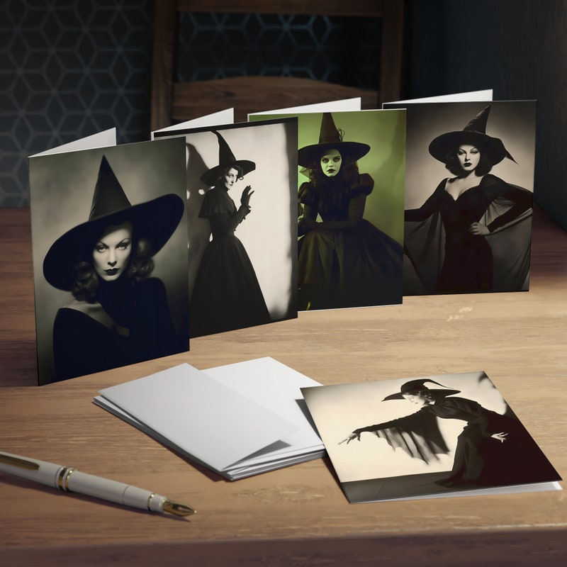 Witch Halloween Card - Etsy