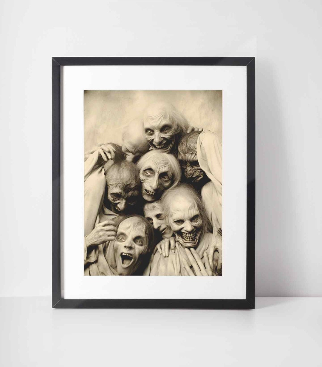 Surreal Disturbing Wall Art Print, Macabre Surrealism Print, Dark ...