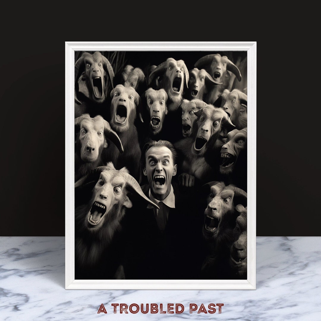 Surreal Disturbing Wall Art Print, Macabre Surrealism Print, Dark ...