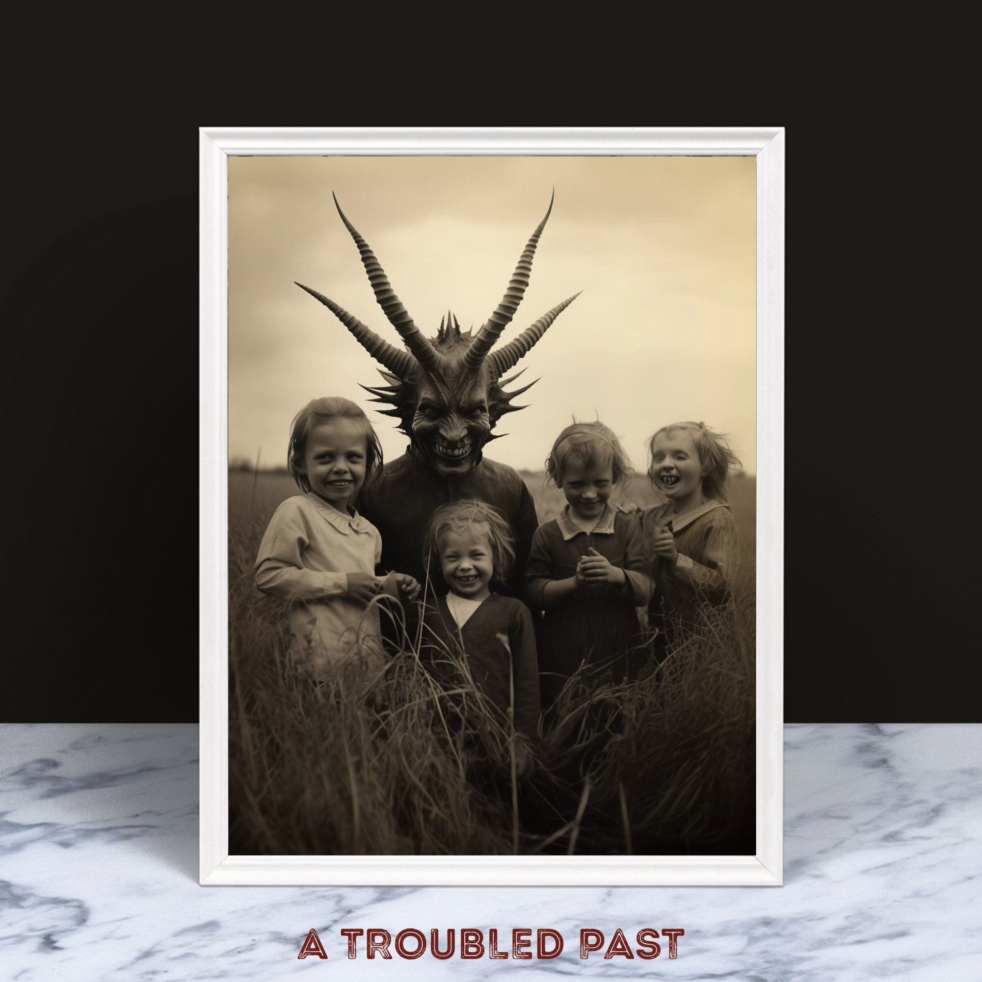 Demon Art Surreal Disturbing Wall Art Print Macabre - Etsy