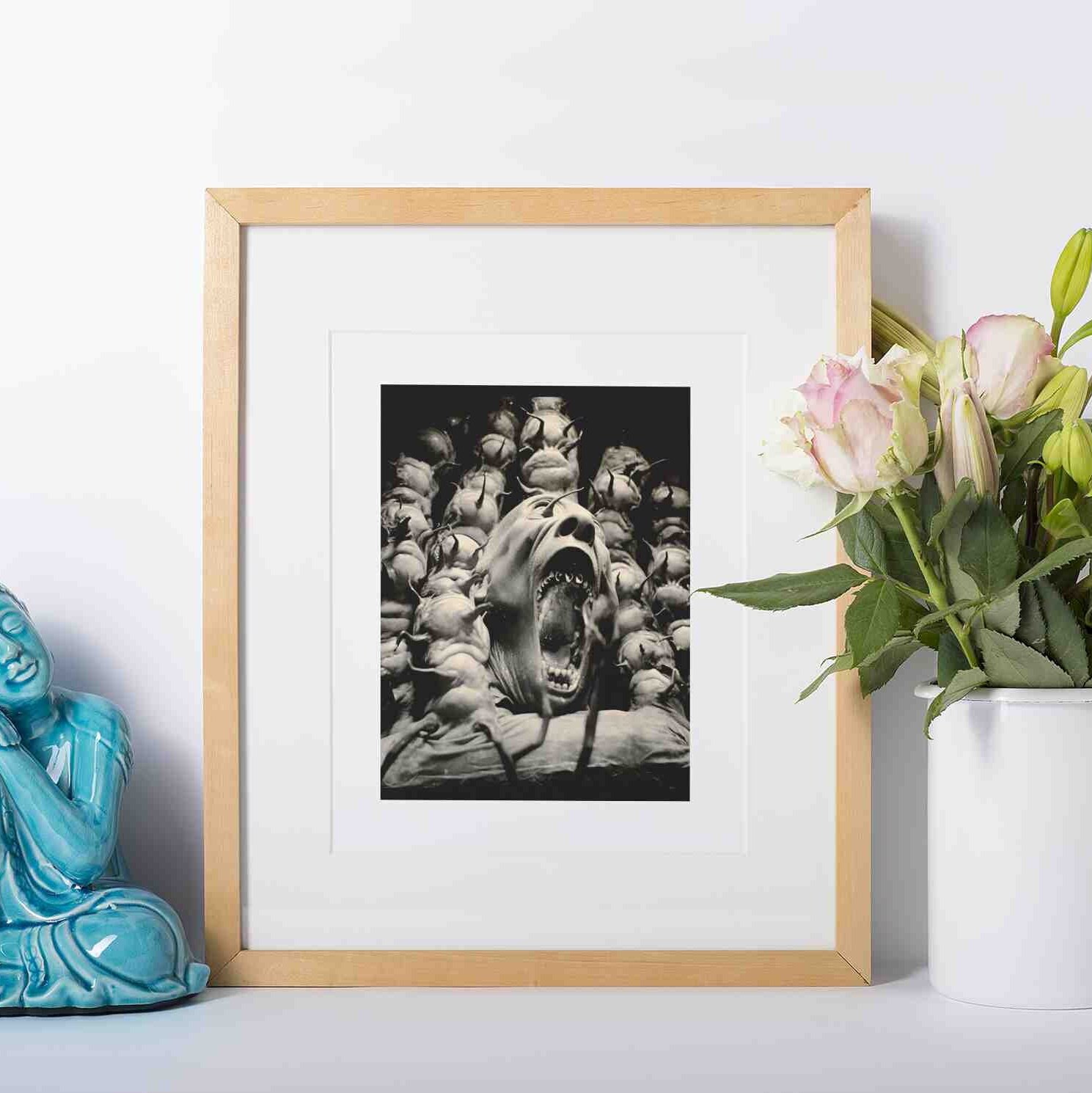 Macabre Surreal Art Print Disturbing Wall Decor Halloween - Etsy