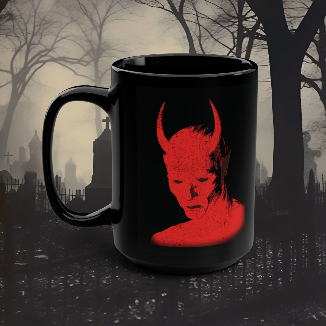 Lucifer Coffee Cup Gift for Satanist, Goth Mug, Witchy Aesthetic, Gift ...