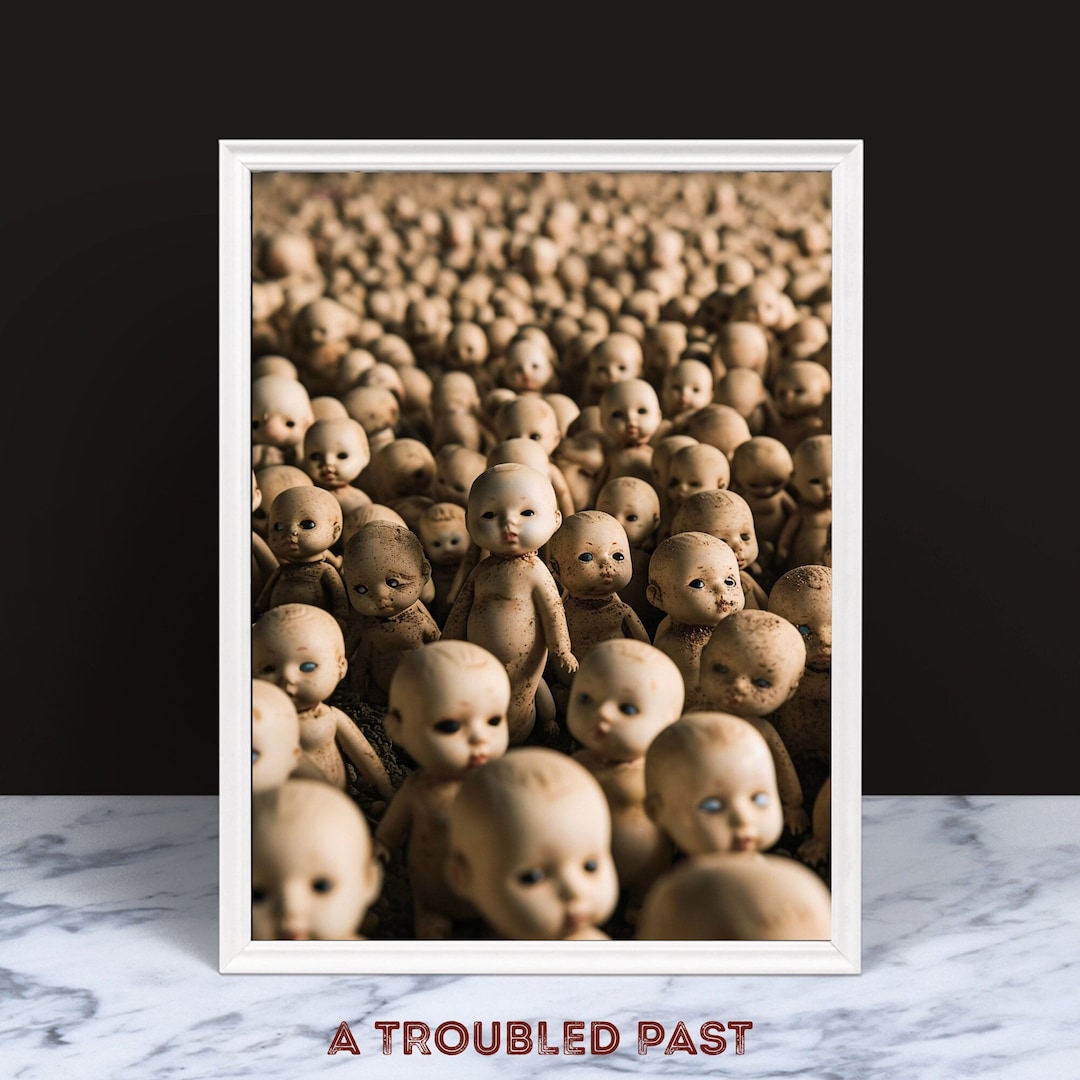 Surreal Disturbing Wall Art Print, Creepy Doll Art Print, Dark Academia ...