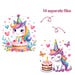14 Cute Birthday Unicorn Clipart – Colorful Cartoon Unicorn With Cake ...