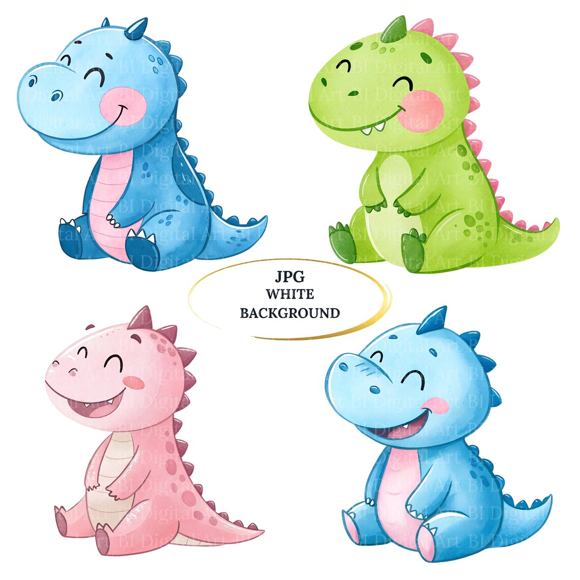 Baby Dinosaur Cartoon Clipart, 18 Transparent Pngs | Jpgs, Dino ...