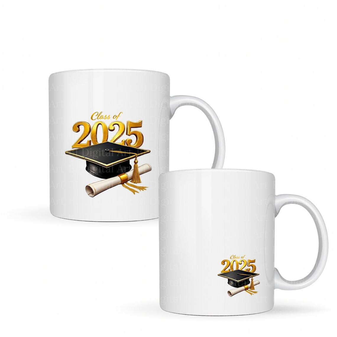 Class of 2025 Clipart – Graduation Cap Design for Cardmaking ...