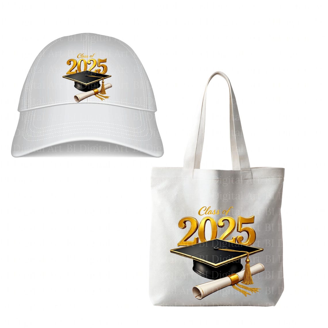 Class of 2025 Clipart – Graduation Cap Design for Cardmaking ...