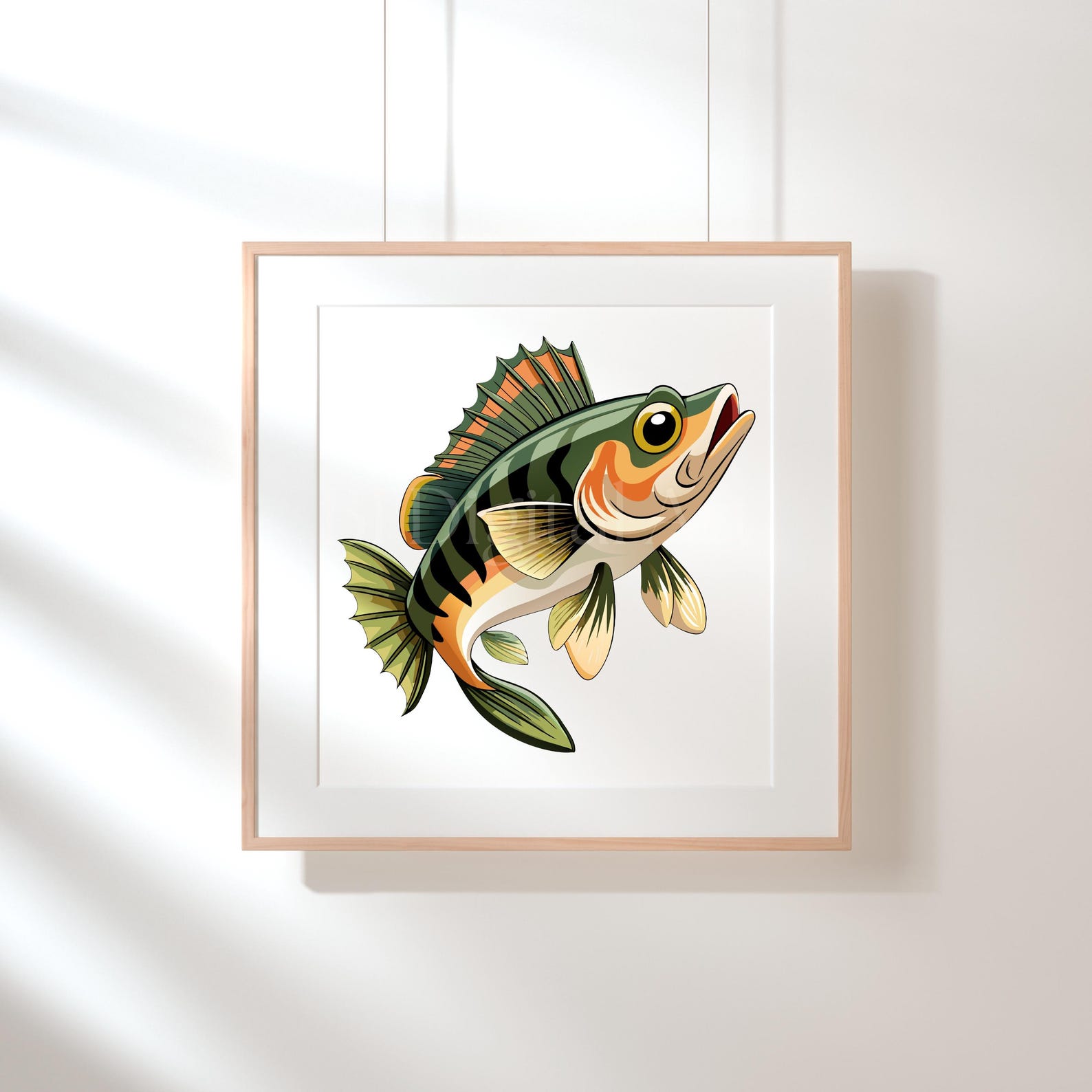 Zander Fish Clipart, Fish Vector Graphics, Printable Watercolor Images ...