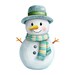 Cute Snowman Clipart - Winter-christmas Digital Graphics for DIY Crafts ...