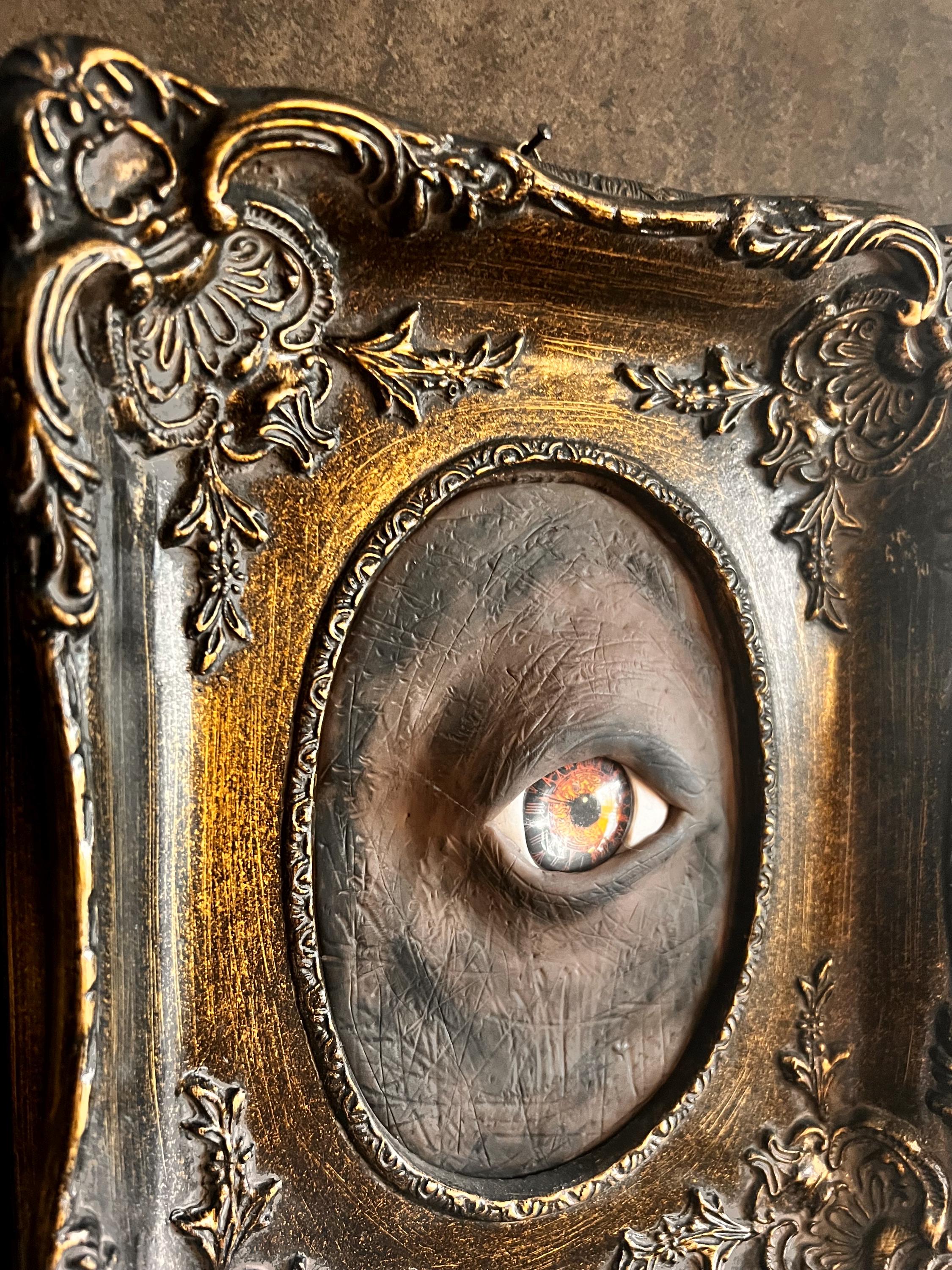2 Mysterious Eyes Wall Sculpture - Etsy