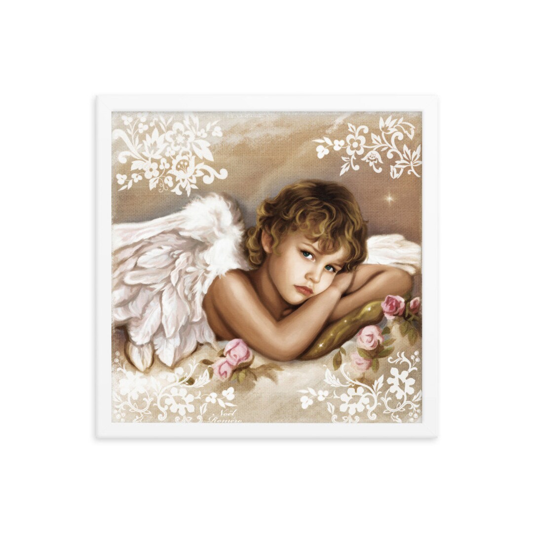 Framed Poster Cherub Poster - Etsy