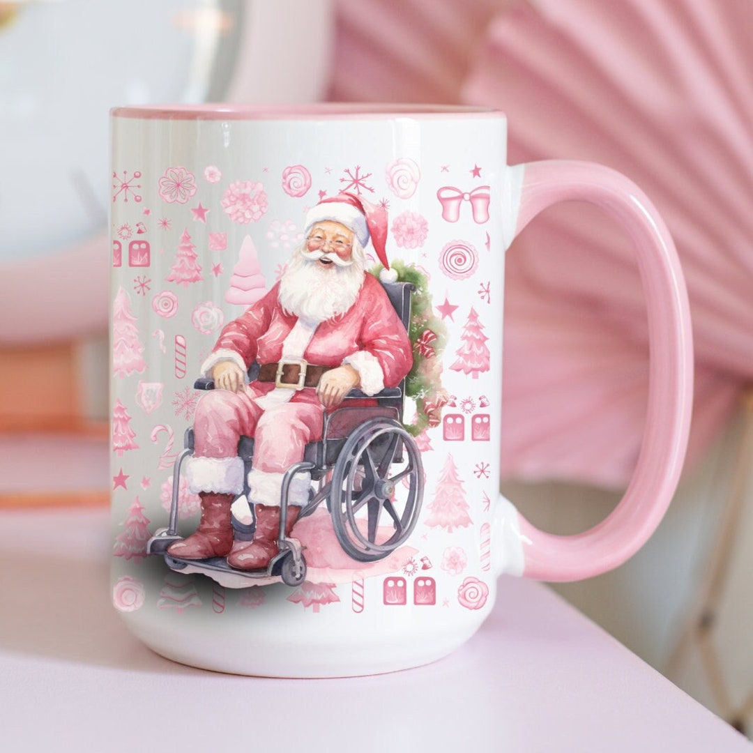 Christmas Wheelchair Coffee Mug Gift for Wheelchair User Inclusion ...