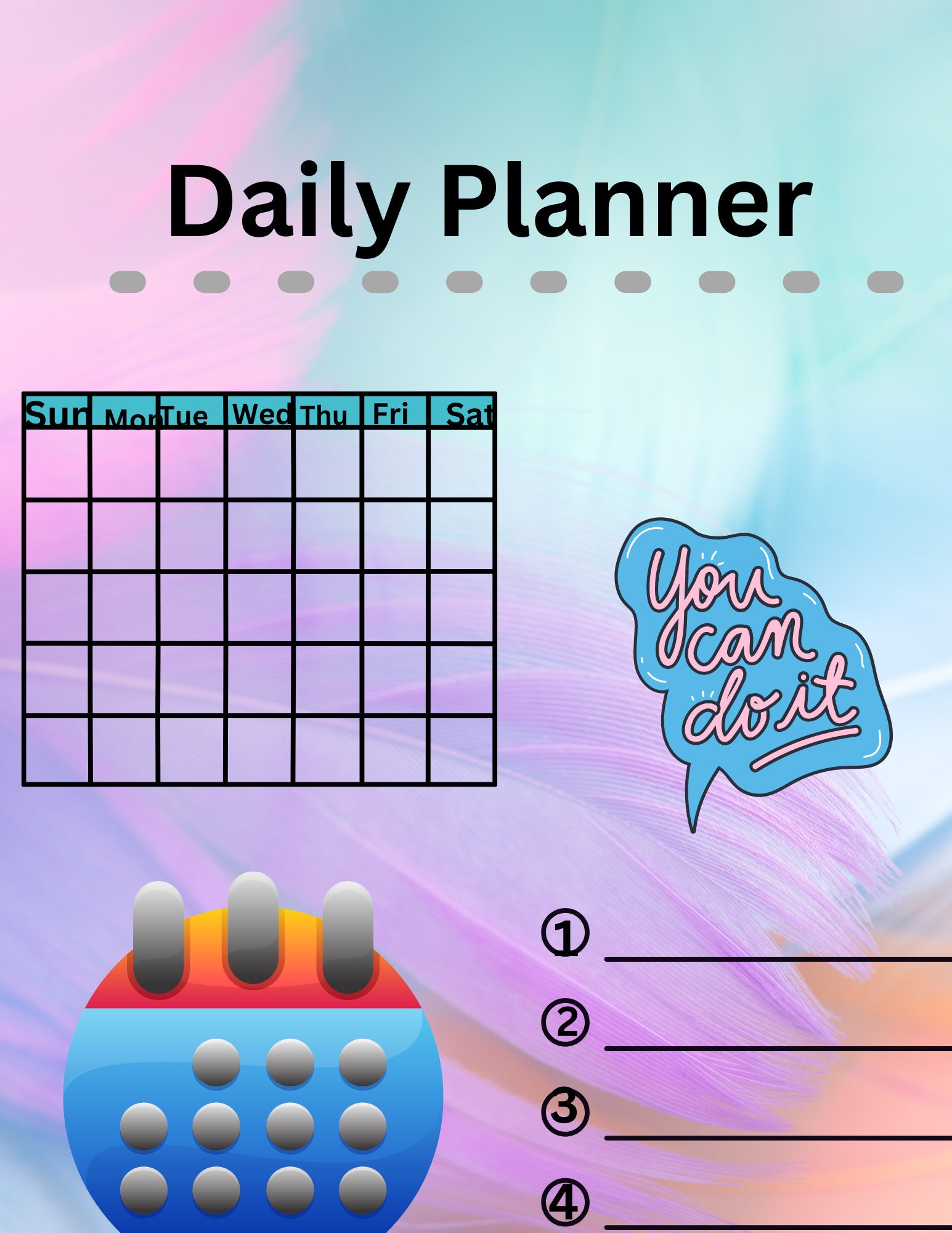 Digital Product, Daily Planner - Etsy