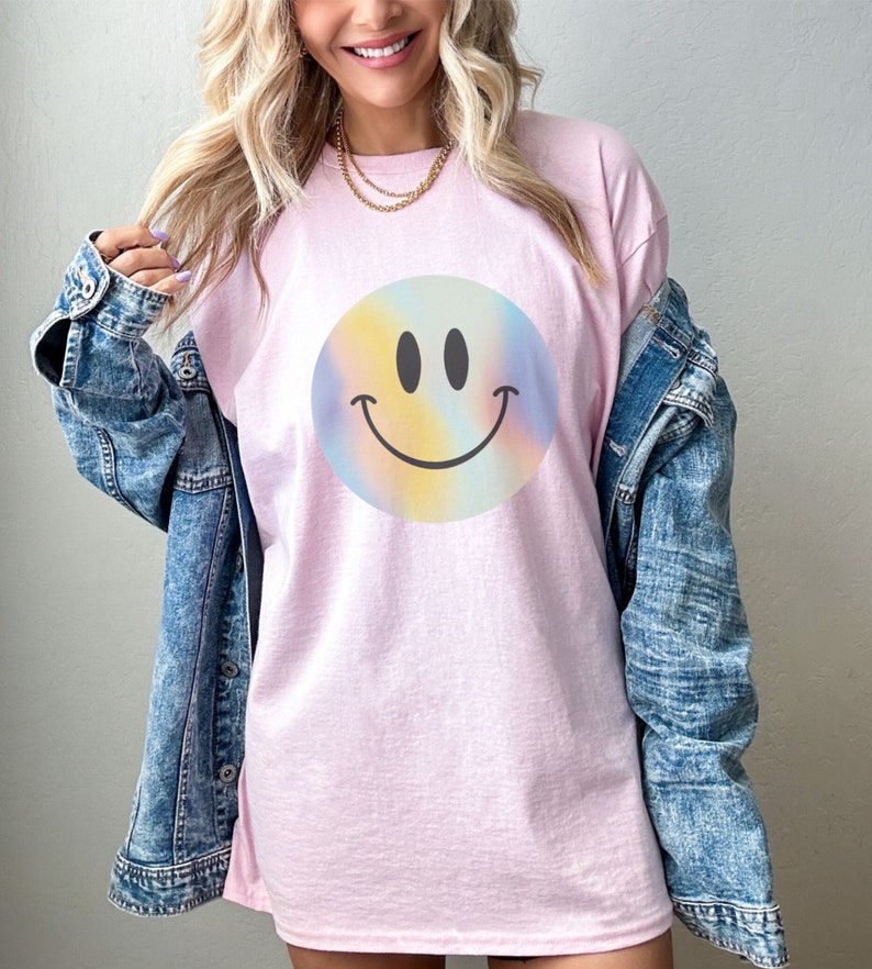 Smiley Face Shirt Summer T-shirt Comfort Colors Cute Summer - Etsy