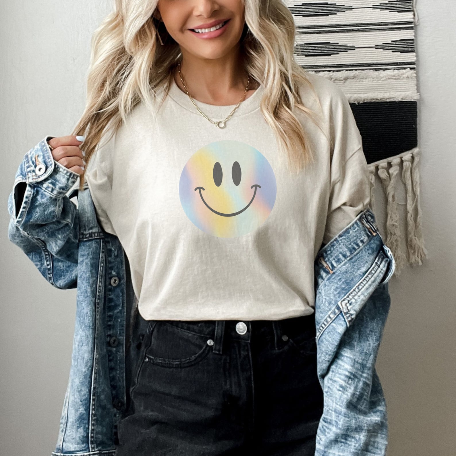 Smiley Face Shirt Summer T-shirt Comfort Colors Cute Summer - Etsy