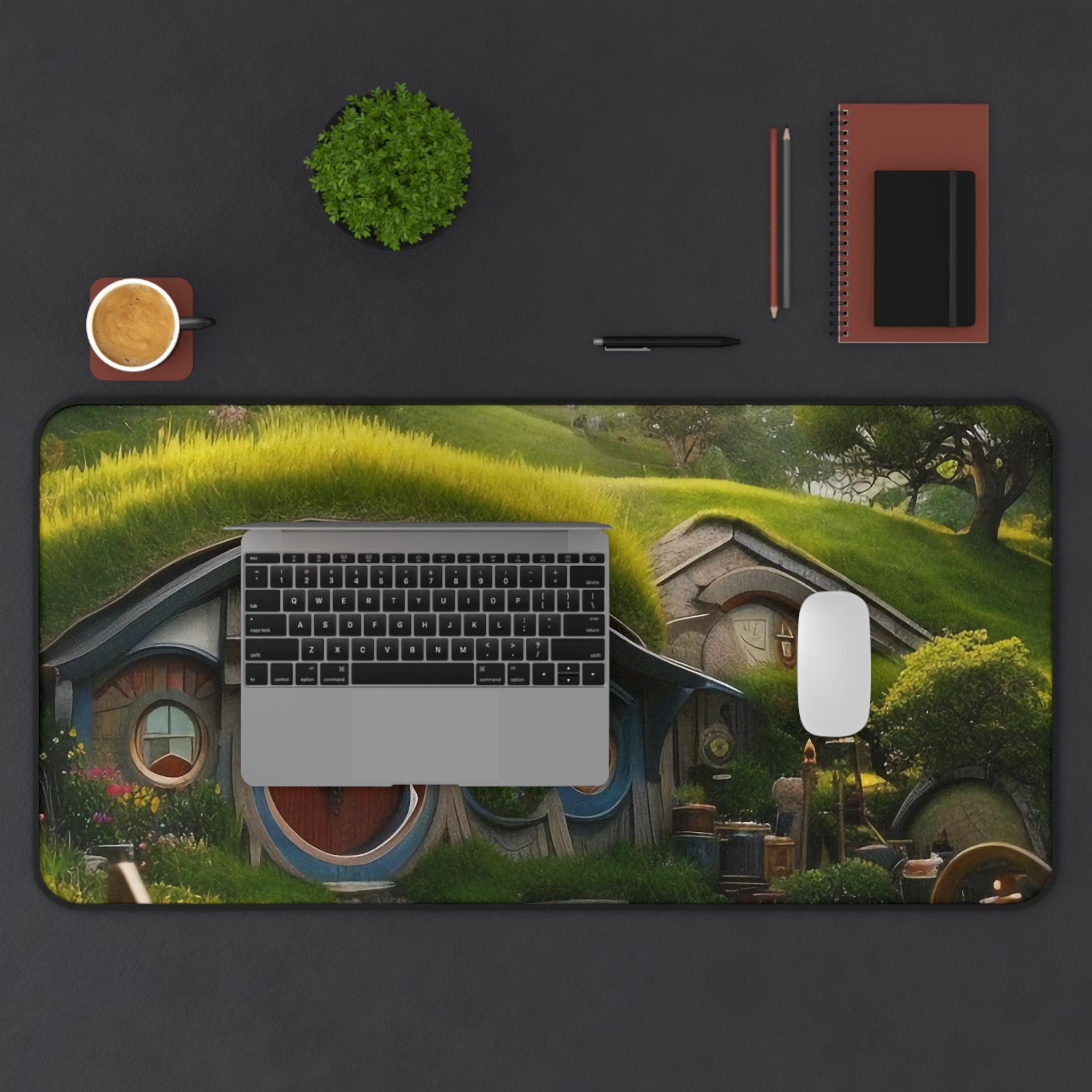 Hobbit House Desk Mat, Fantasy Adventure Mousepad, Extra Large Card ...