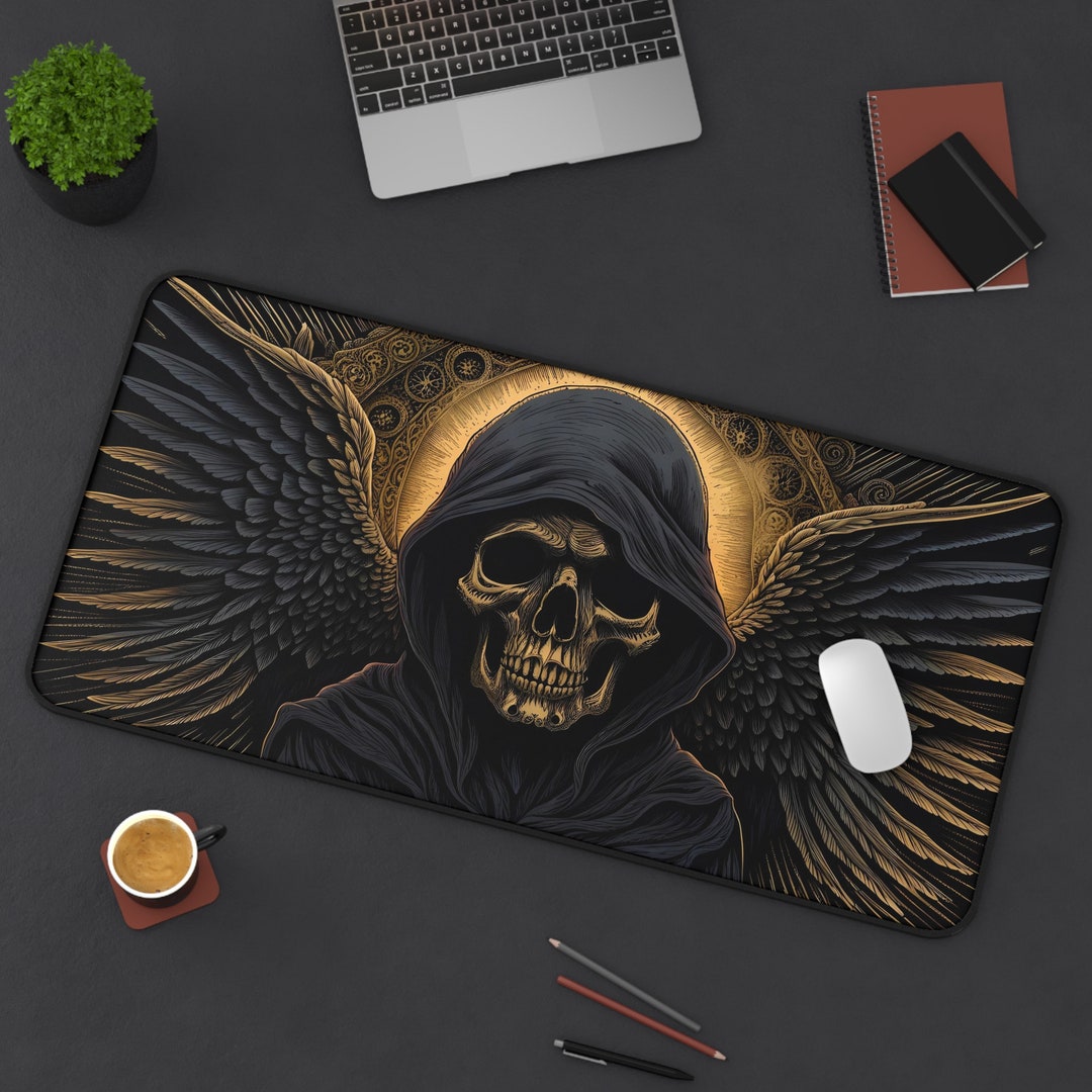 Angel of Death Desk Mat, Cool Unique Art Style Mousepad, Extra Large ...