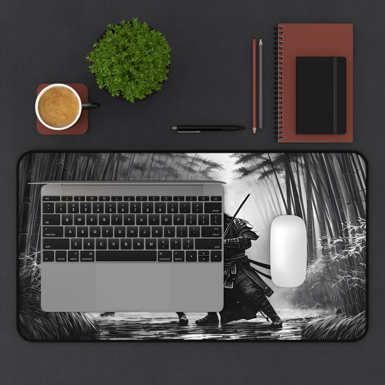 Samurai Standoff Desk Mat: Anime Style Extra Large Mousepad - Etsy