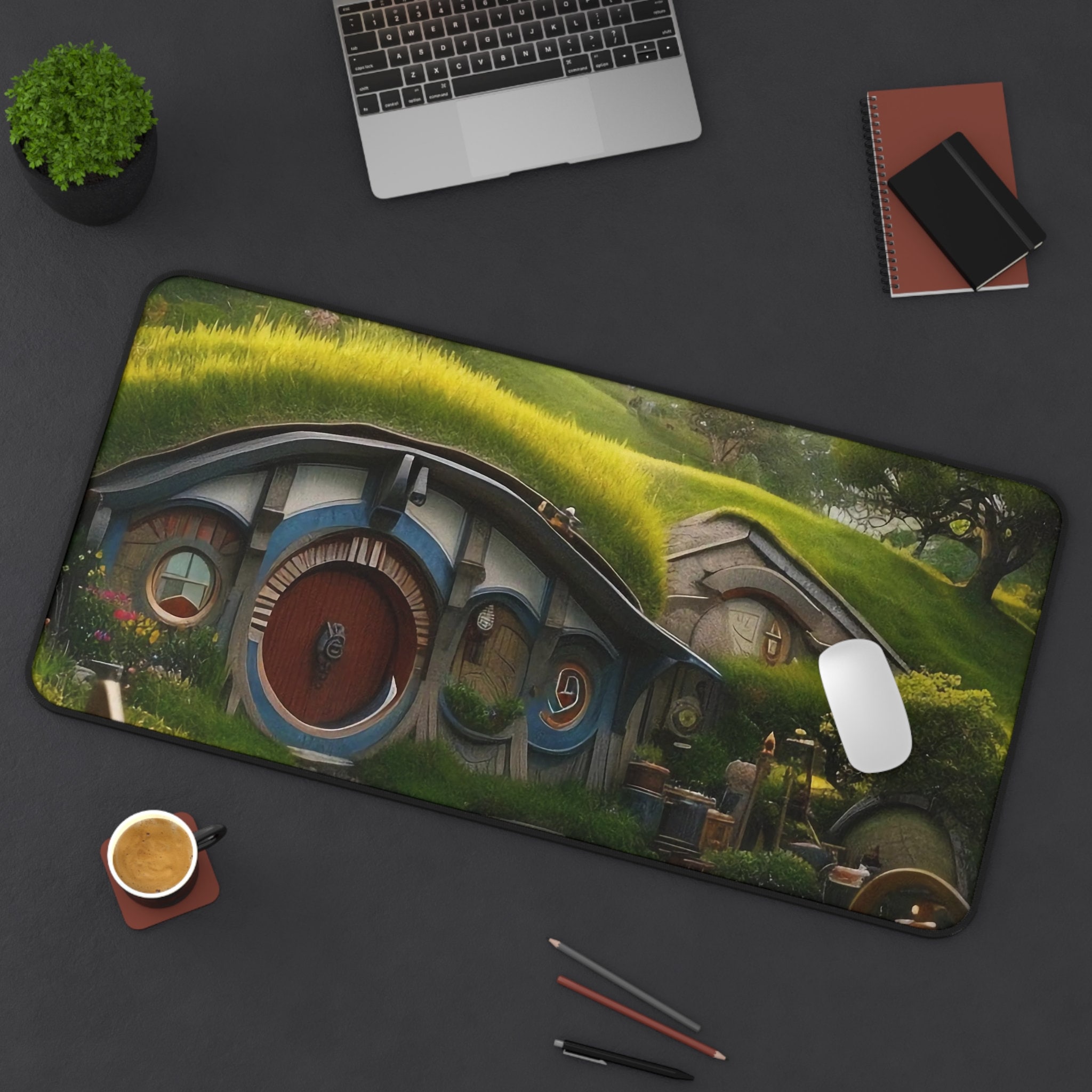 Hobbit House Desk Mat, Fantasy Adventure Mousepad, Extra Large Card ...